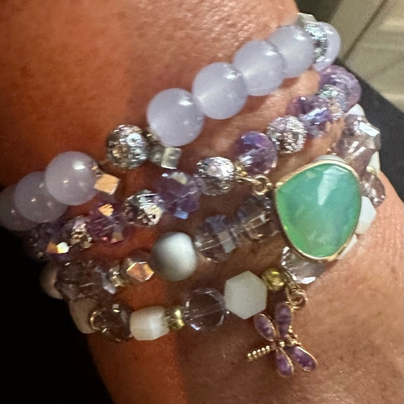 Erimish | Jewelry | New Erimish Bracelet Stack Purple | Poshmark